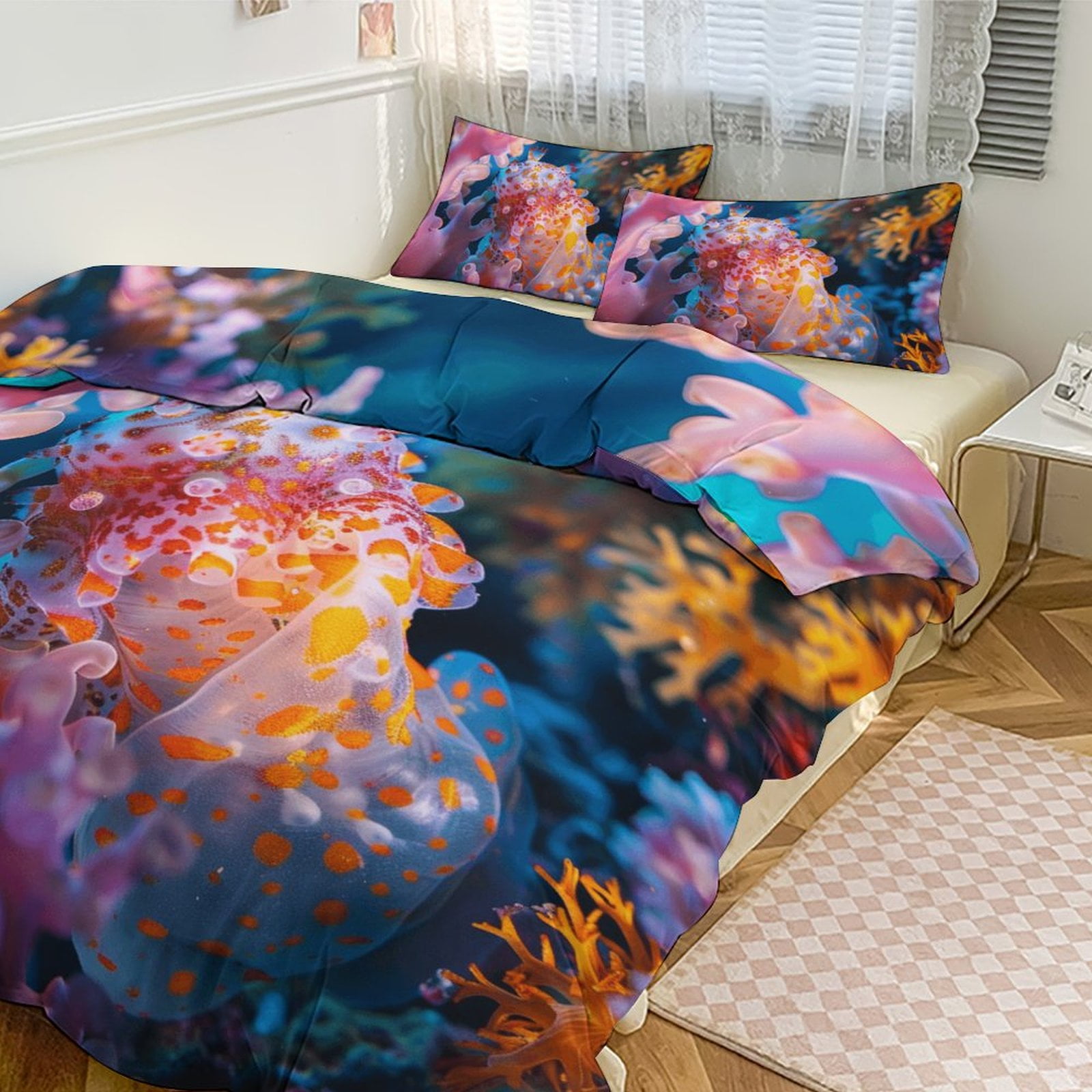 Marine Jellyfish Bedding Sets Twin Duvet Cover 3 Piece Cute Bed Set for Boys Girls Kid - Walmart.com