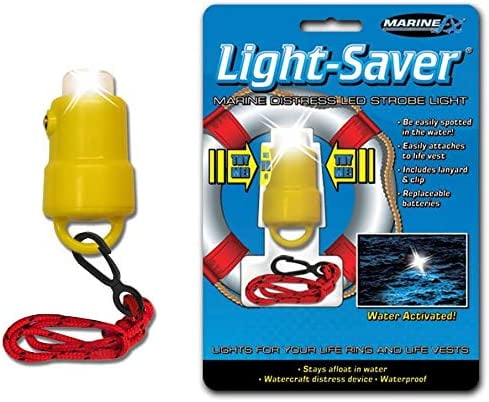 Marine LED Light Saver - Water Activated Ultra Bright Safety Strobe ...