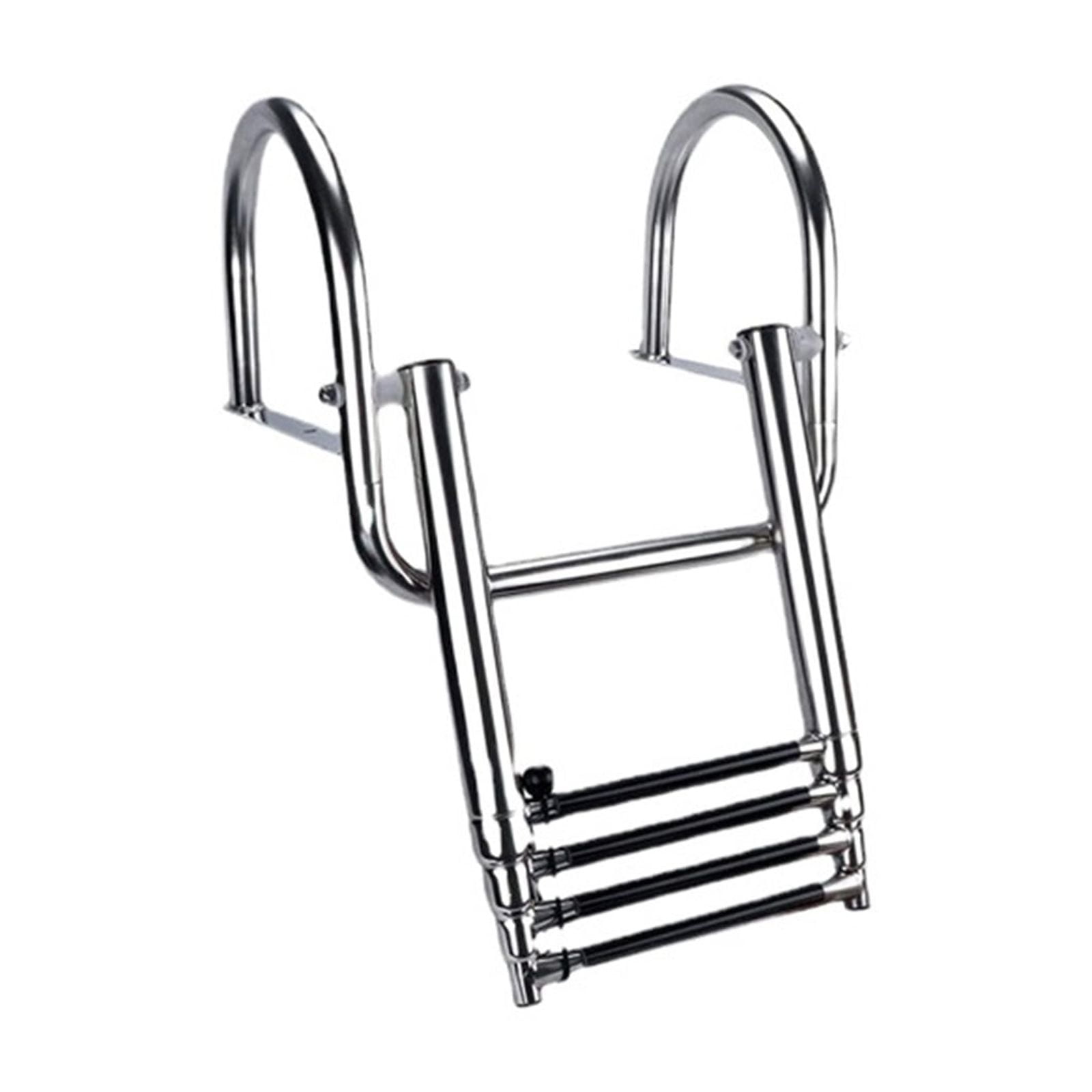 Marine Ladder, Yacht Speedboat Hidden Folding Ladder Arched Handrail ...