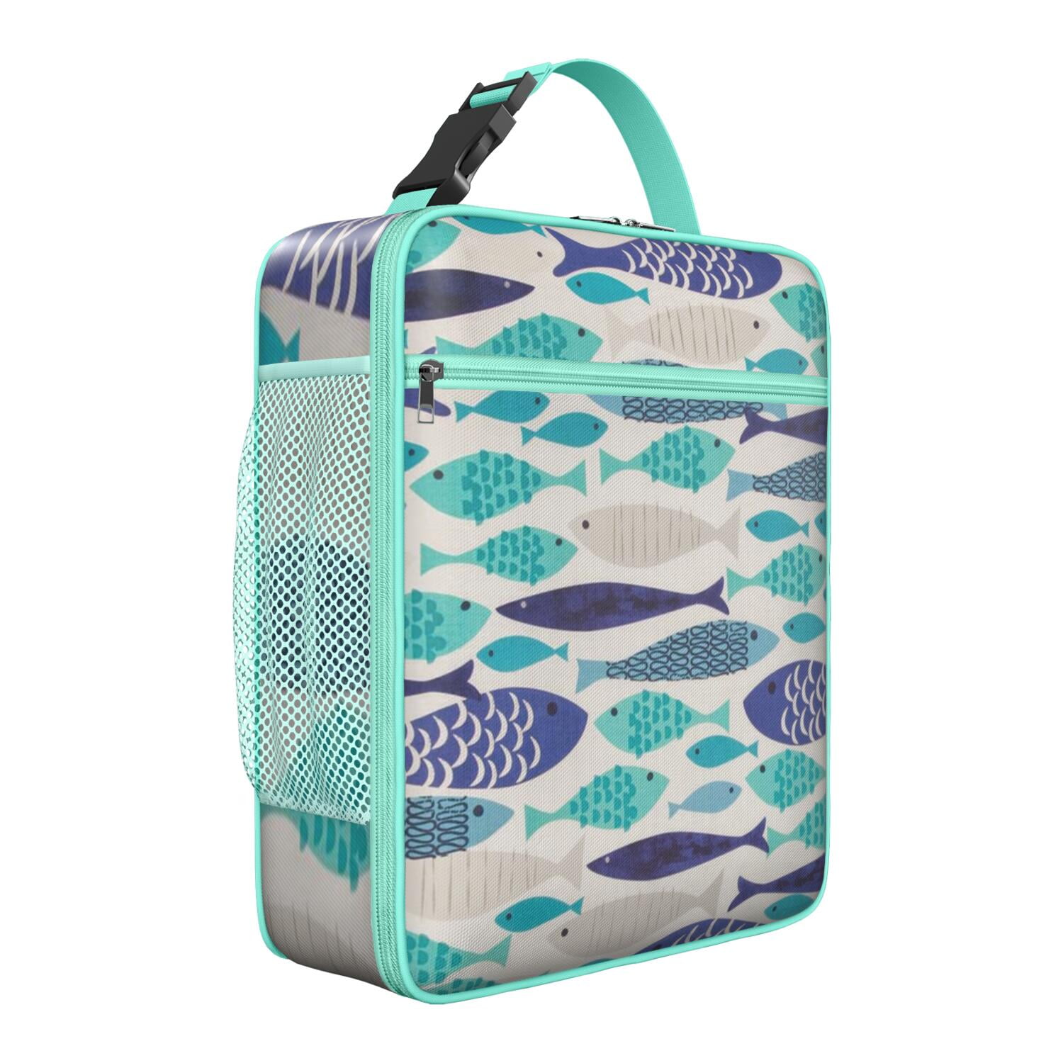 Marine Life Crab Lunch Bag for Women, Reusable Insulated Cooler Tote ...