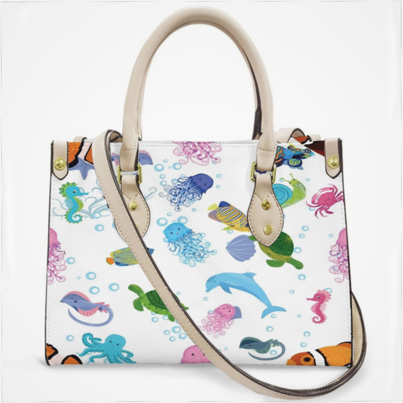 Marine Life, Fish, Animals Bright Cross Body Bags For Women Small ...