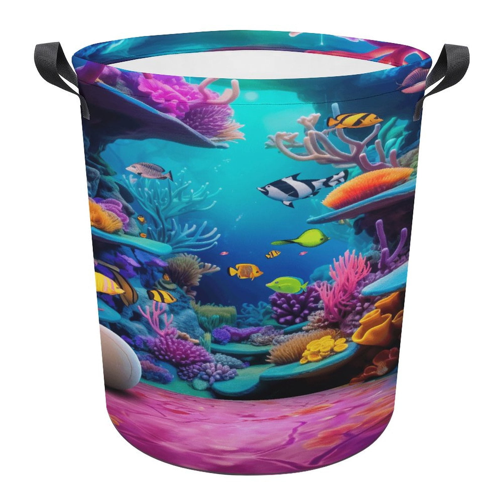 Marine Life Fish Laundry Basket Storage Basket Controller Clothes ...