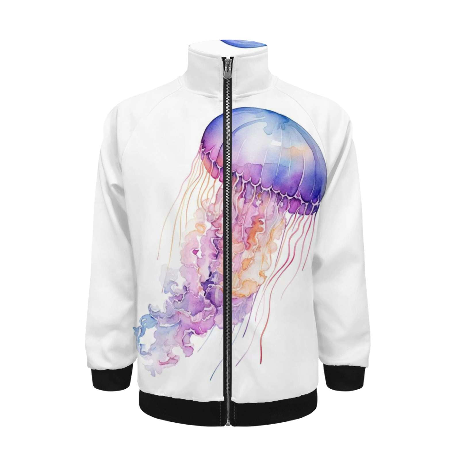 Marine Life Jellyfish Purple Jacket Men's Street Cool Long Sleeves Coat ...