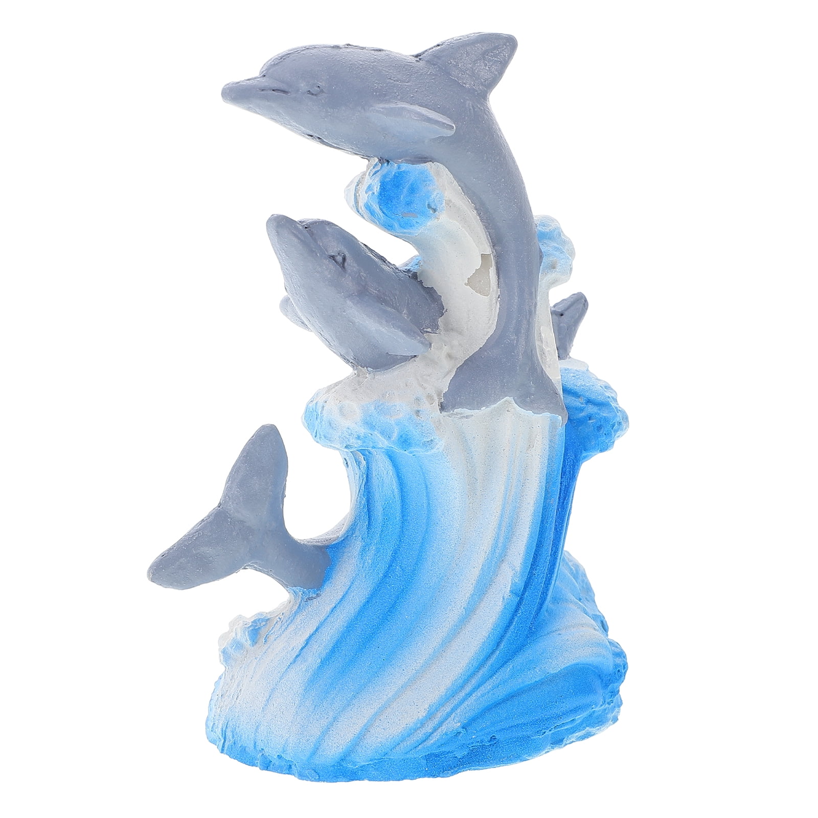 Marine Dolphin Figurine, Resin Dolphin Sculpture Nautical Ocean Dolphin ...