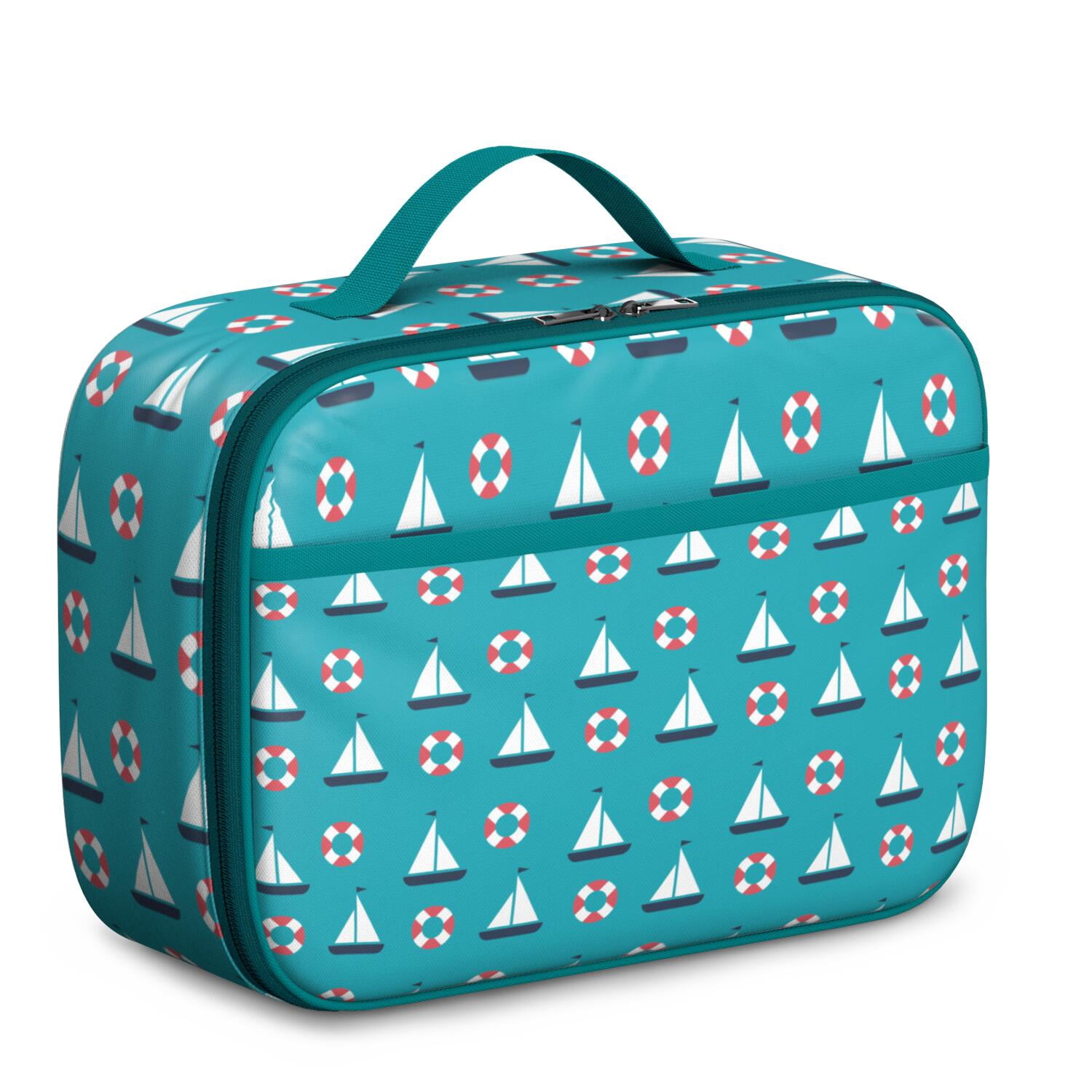 Marine Lunch Bag – Nautical Anchor Boat Sea Seaside Coastal Waves Ocean ...