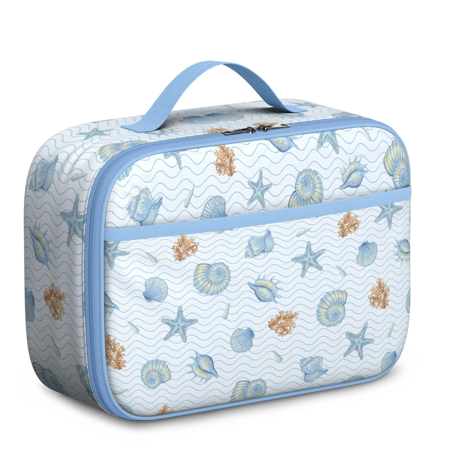 Marine Lunch Tote – Seashell Beach Shell Nautical Tropical Starfish ...