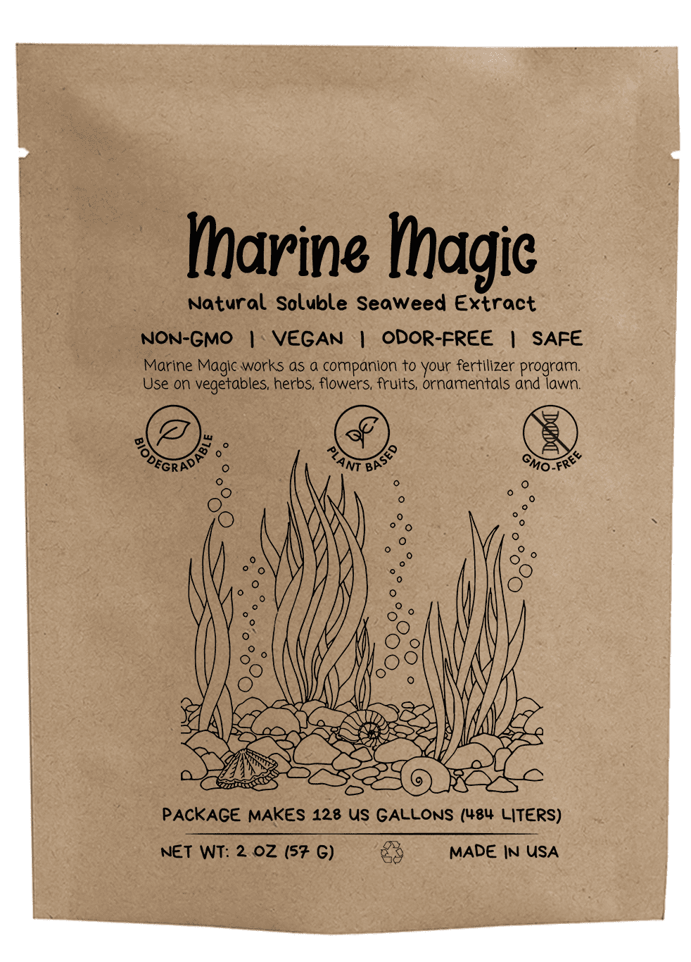 Marine Magic Organic Seaweed Fertilizer for Garden, Vegetables, Fruits ...