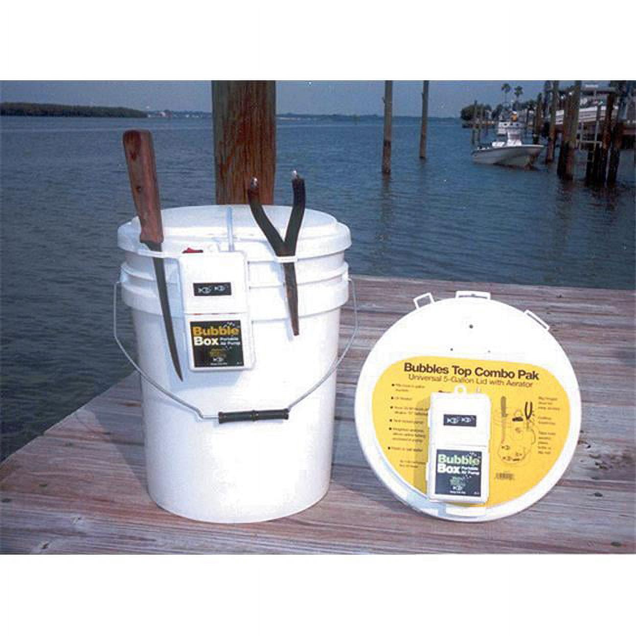 Marine Metal 5 gal Bubbles Top Combo Pack Lid - Walmart.com