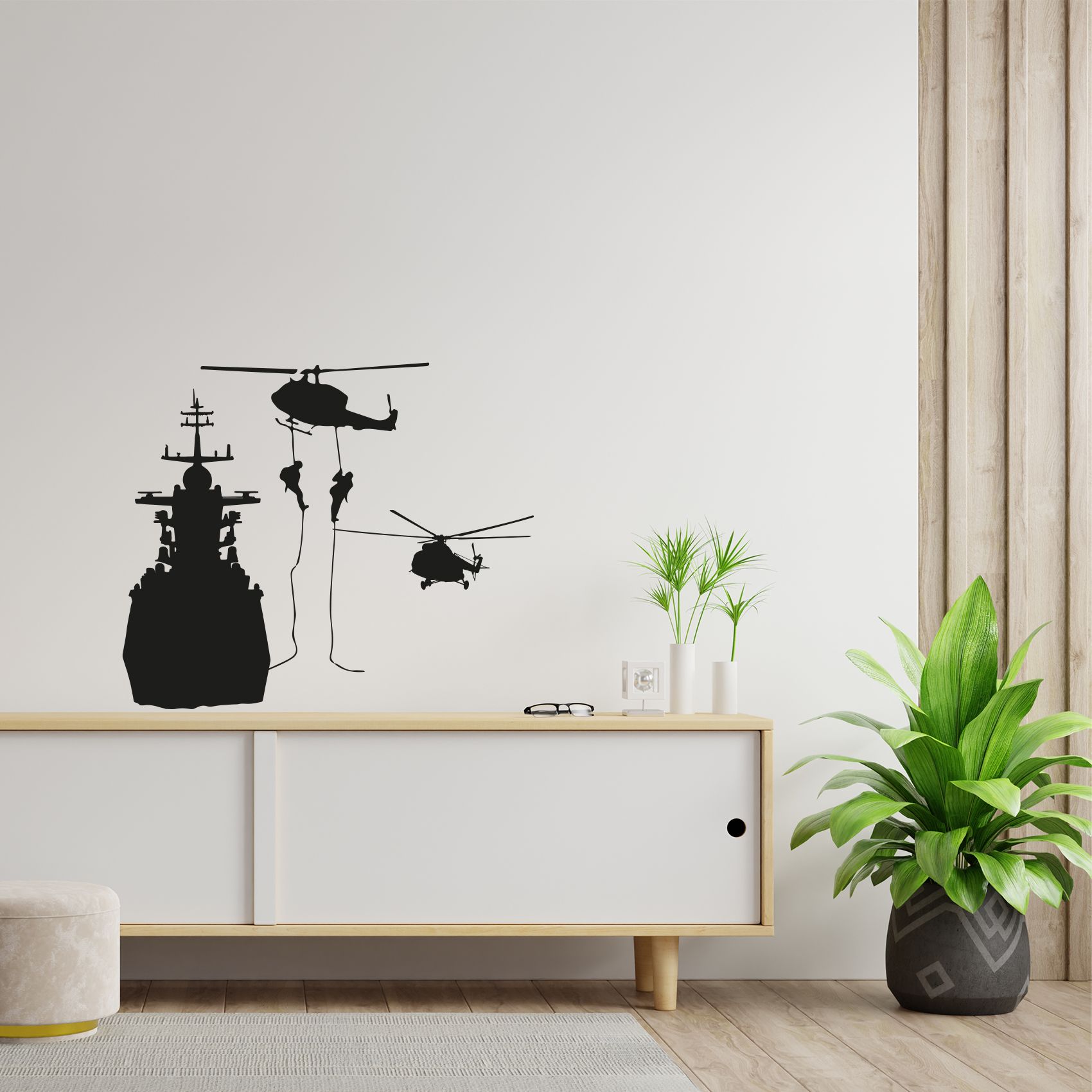 Marine Military Boat Vehicle Swat Team Army Men Soldier Wall Sticker ...
