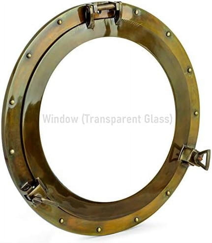 Marine Nautical Store 17" Aluminum Porthole Antique Finish~Port Window ...