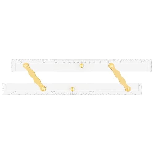 Marine Parallel Ruler with Brass Arms,15 Inches Marine Navigation Ruler ...