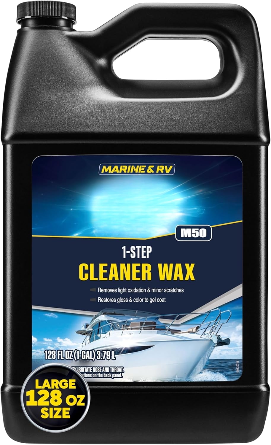 Marine/RV One Step Cleaner Wax, Easy-to-Use Marine Wax for Boats and ...