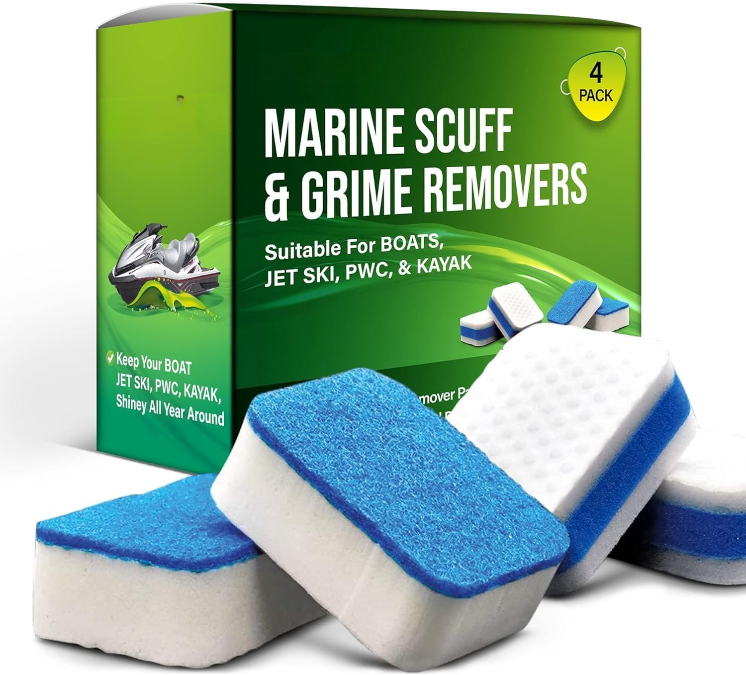 Marine Scuff Erasers | Magic Sponge Pads for | Effectively Remove Dirt ...