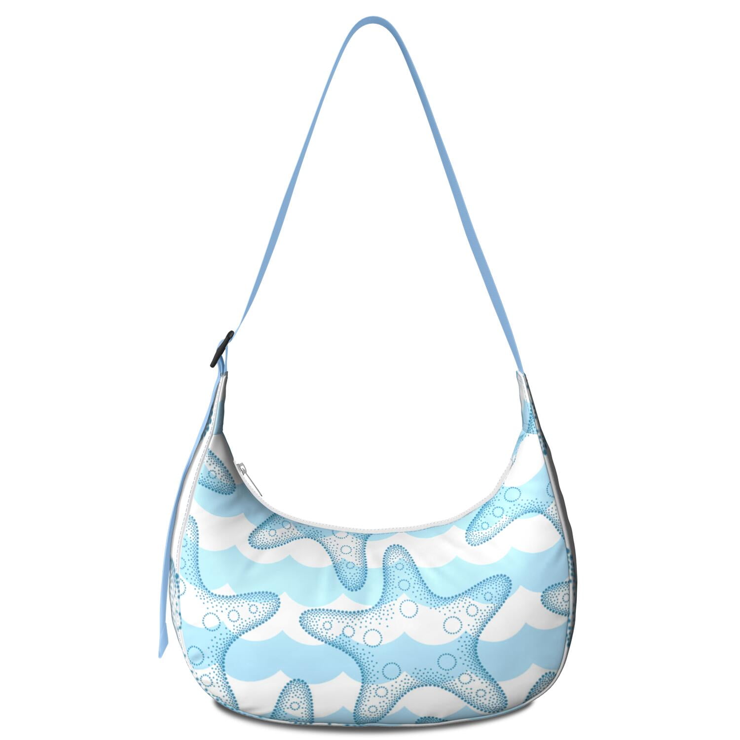 Marine Seahorse Crossbody Bag, Starfish Beach Seashells Ocean Creatures ...