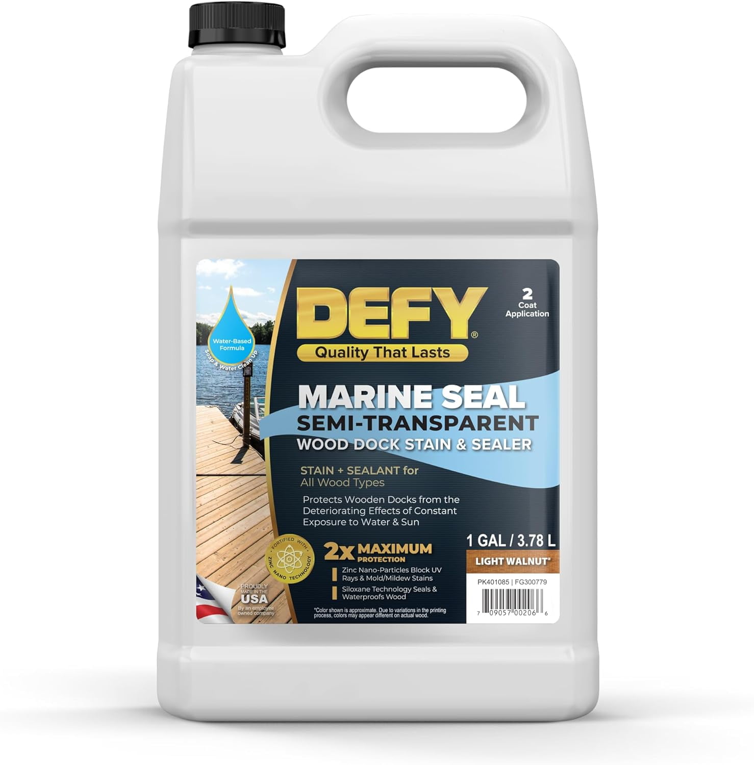 Marine Seal Wood Dock Stain & Sealer - Semi-Transparent Stain for ...