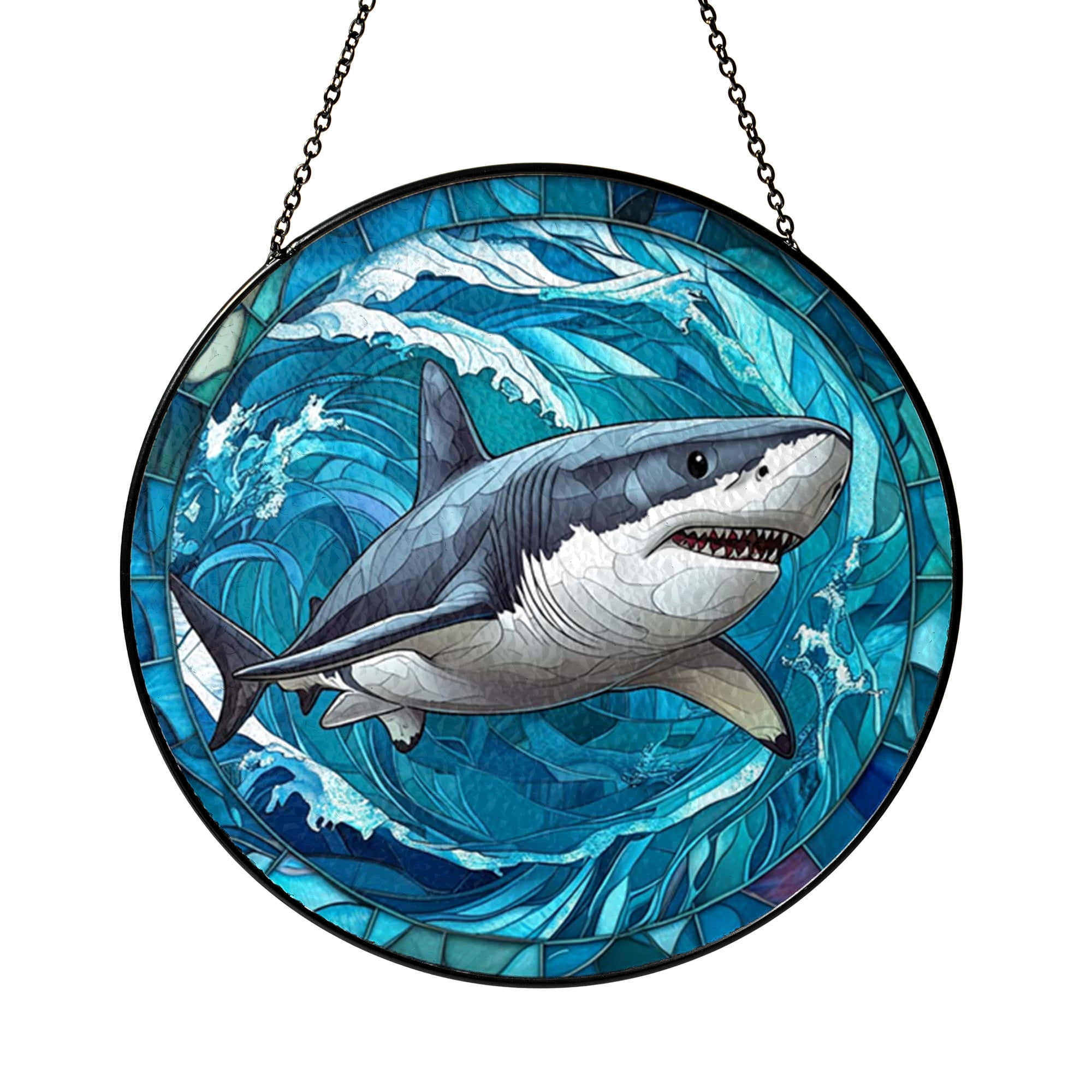 Marine Shark Scene Suncatcher – Decorative Window Hanging - Walmart.com