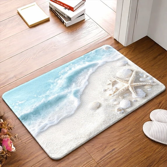 Marine Shell and Starfish Floor Mat - Walmart.com
