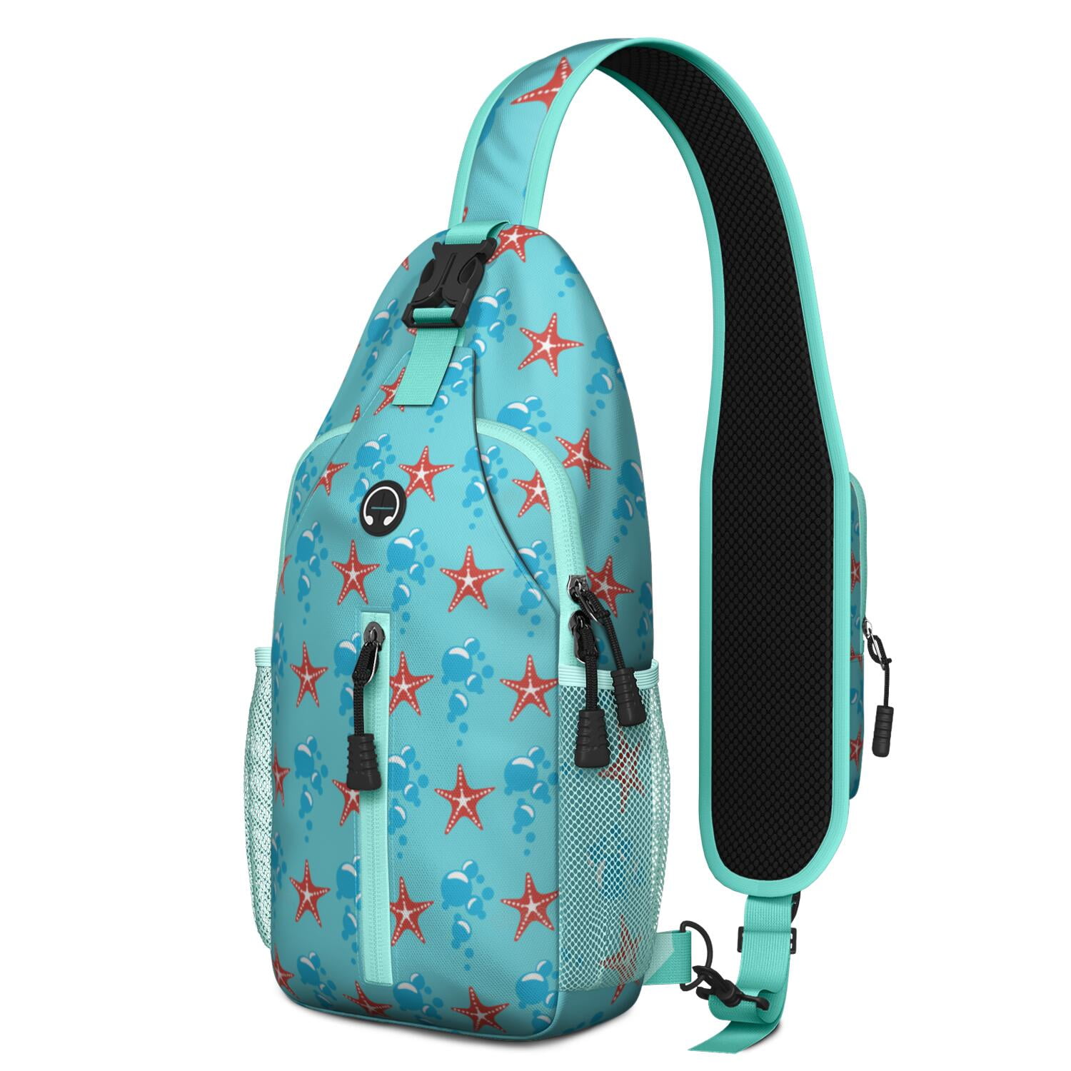 Marine Sling Backpack – Tropical Ocean Style Crossbody Bag with ...