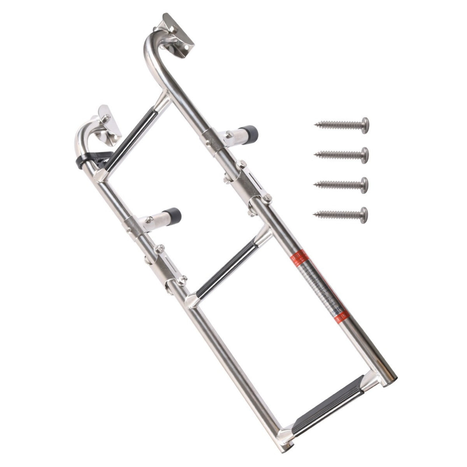 Marine Stainless Steel Folding Boat Ladder 3 Steps Saltwater Resistant ...