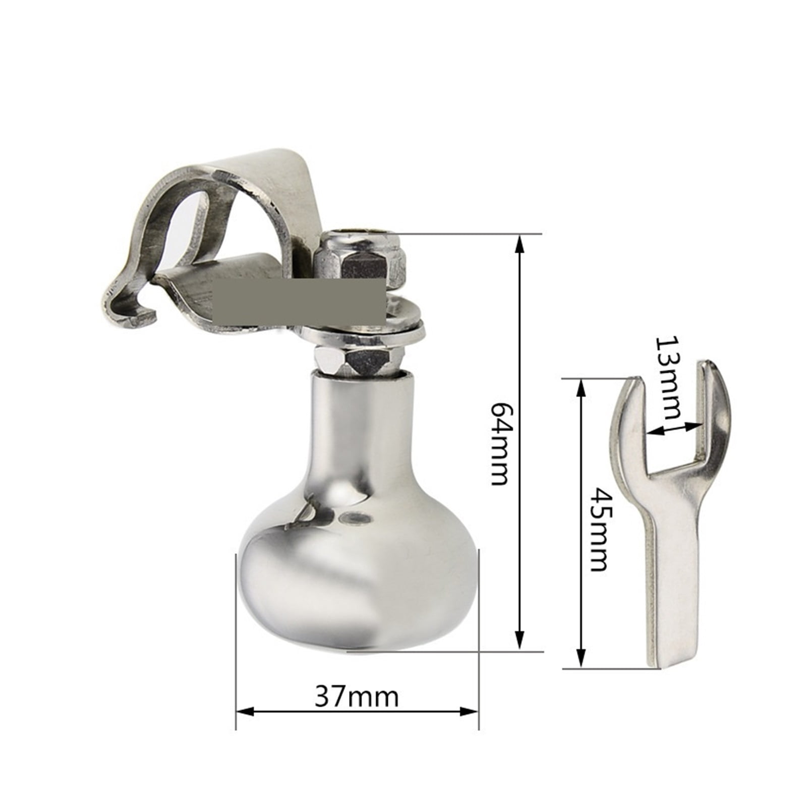 Marine Stainless Steel Round Rudder Handle Hardware Accessories Yacht ...