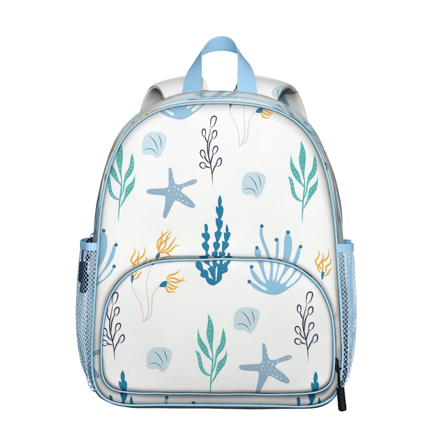 Marine Starfish Student Backpack – Beach Seashells Seahorse Fish ...