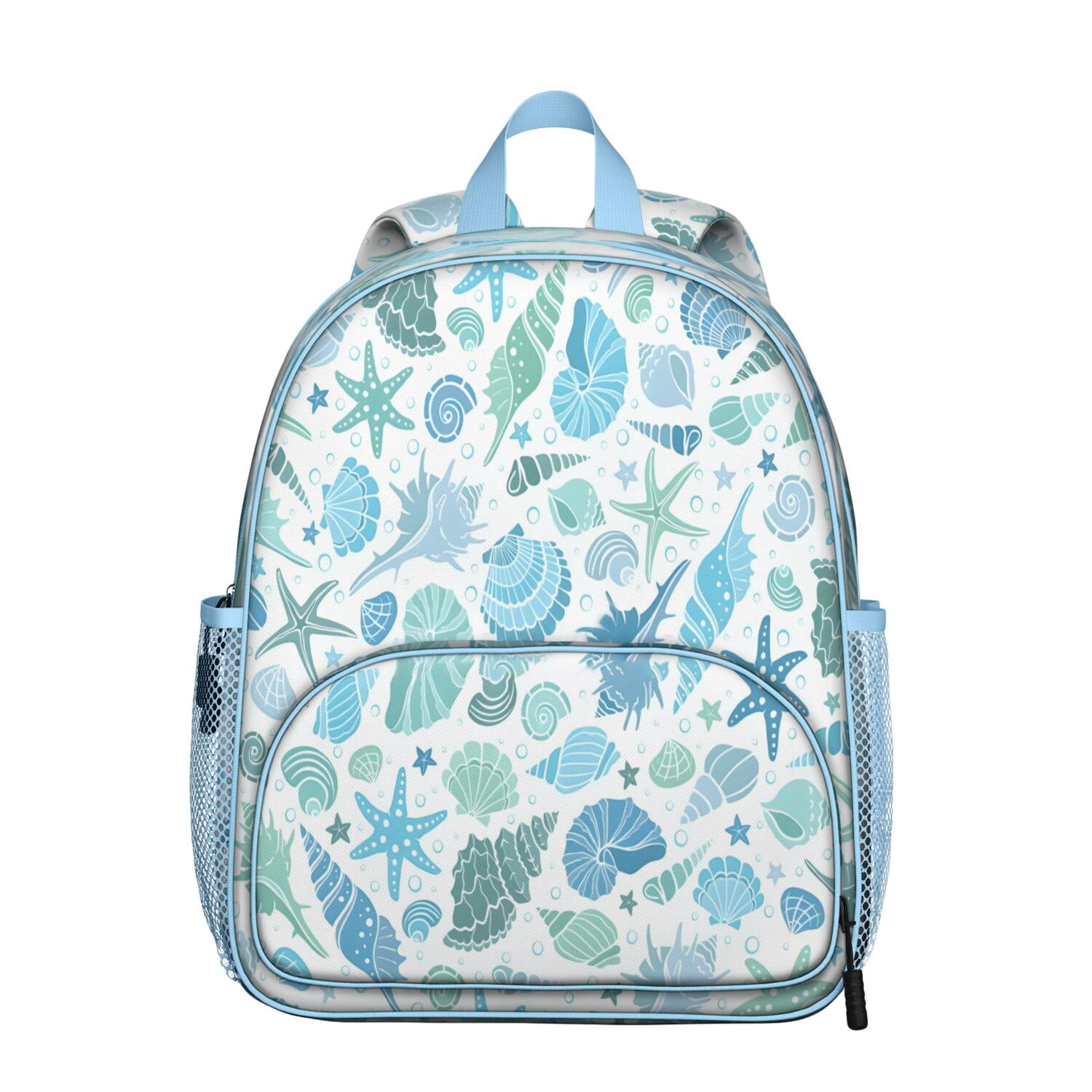 Marine Starfish Student Backpack – Beach Seashells Seahorse Fish ...