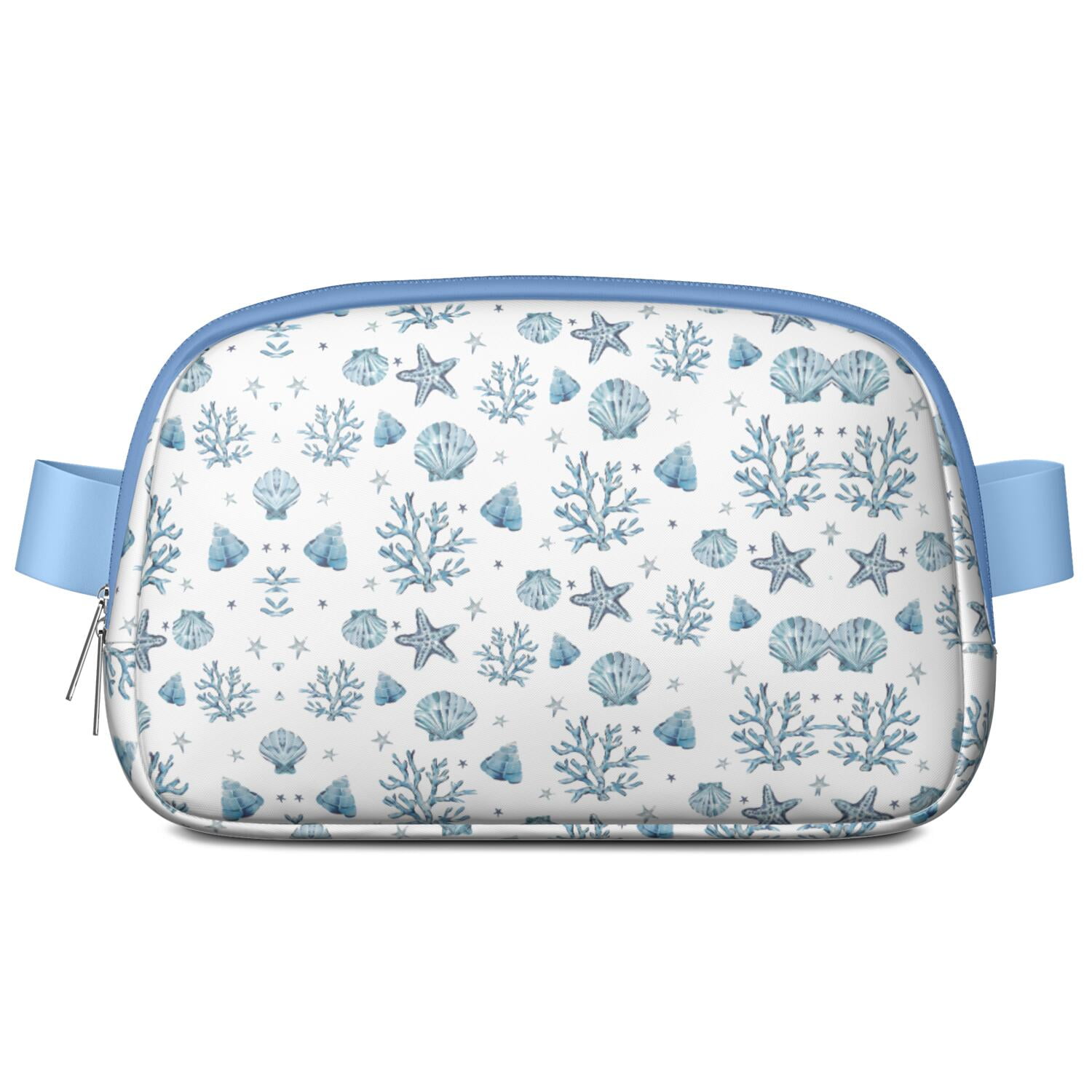 Marine Summer Fanny Pack – Cute Starfish and Coral Print Waist Bag ...