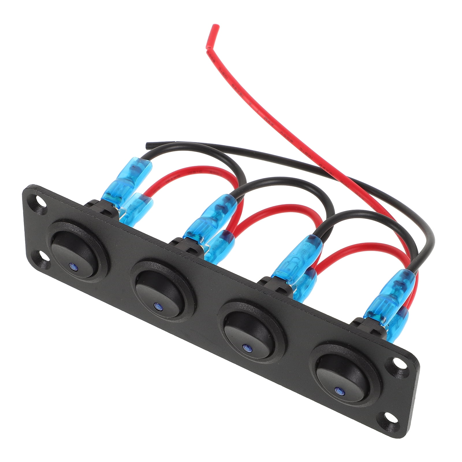 Marine Switch Panel Car Modified Switch Panel 4 Gangs Rocker Switch ...