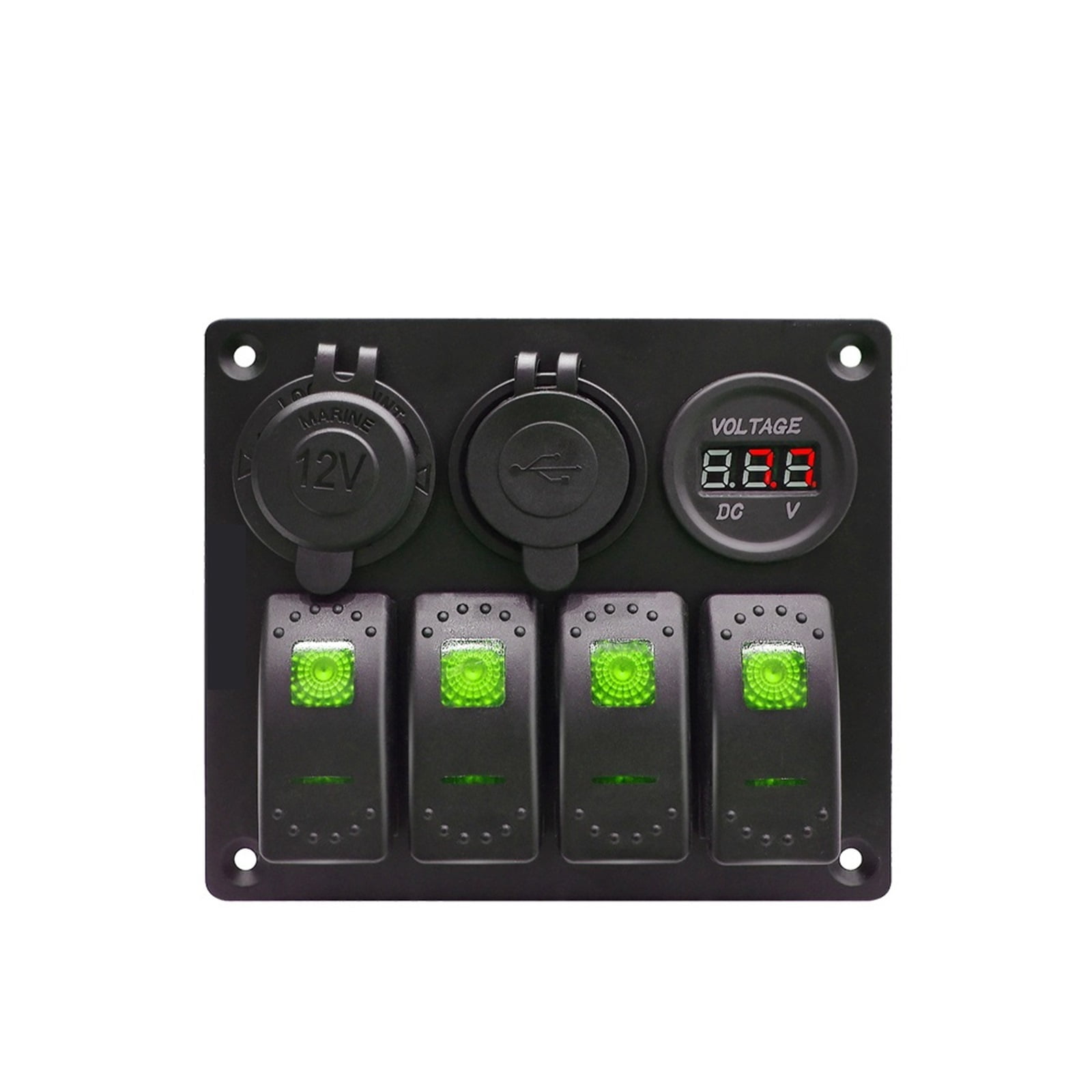 Marine Switch Panel IP65 Waterproof - 4 Gang Boat Switch Panel ...