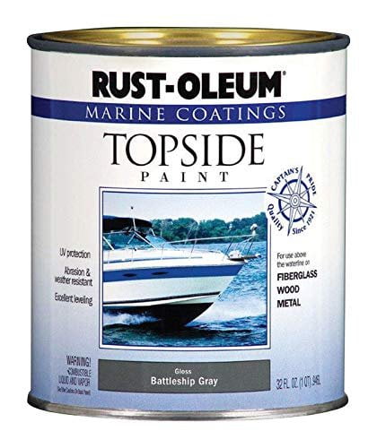 Rust-Oleum Marine Topside Paint - Gray, Quart - Walmart.com