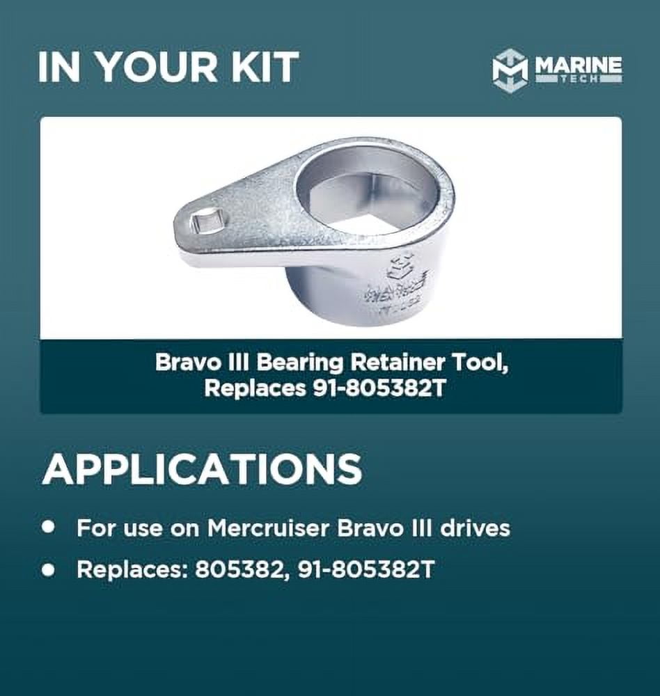 Marine Tech Tools Bravo II Prop Nut Socket Replacement, Bravo II Prop Wrench, Propeller Nut Tool ...