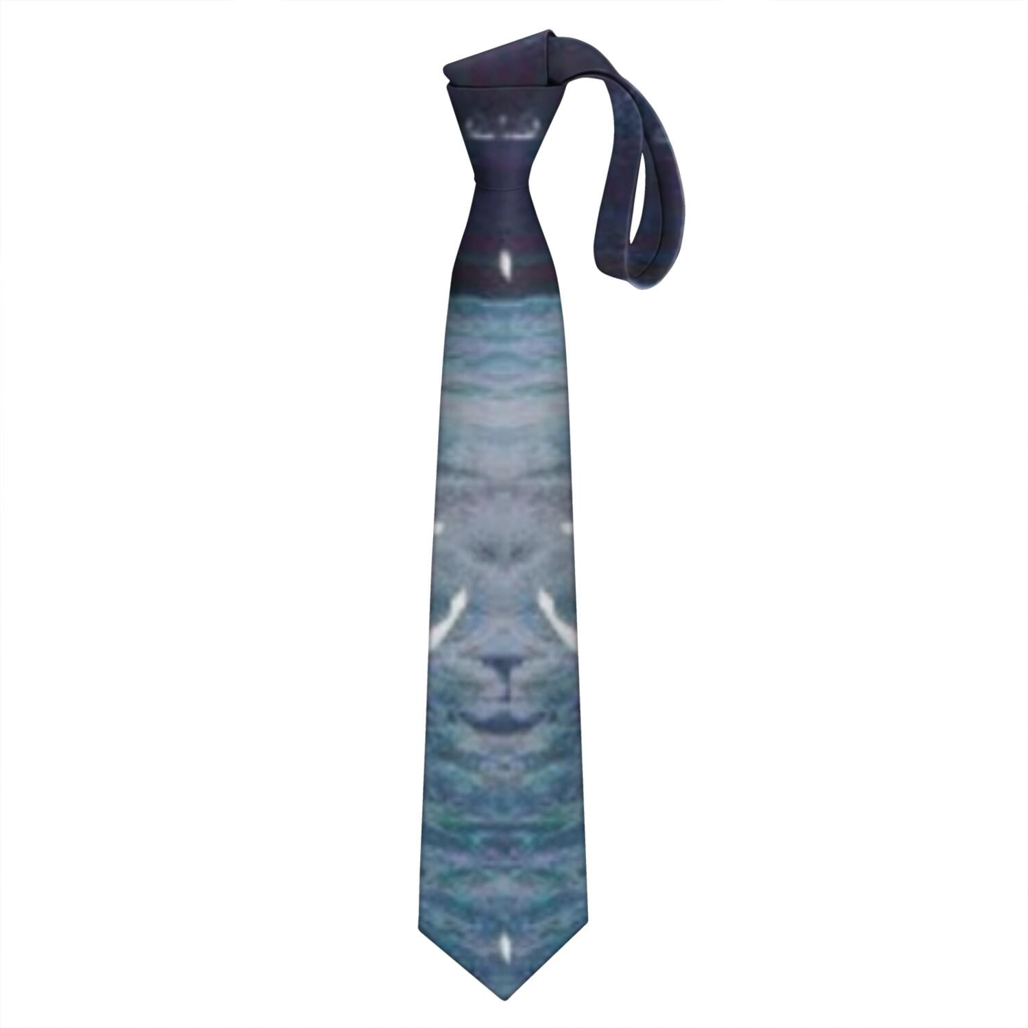 Marine Themed Satin Necktie for Men - Classic Formal Tie with Ship ...