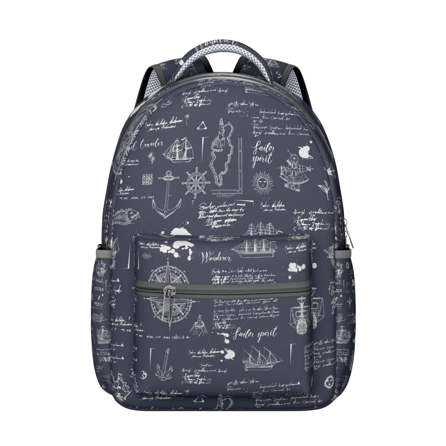 Marine Themed Waterproof Backpack - Spacious Organized Storage with ...