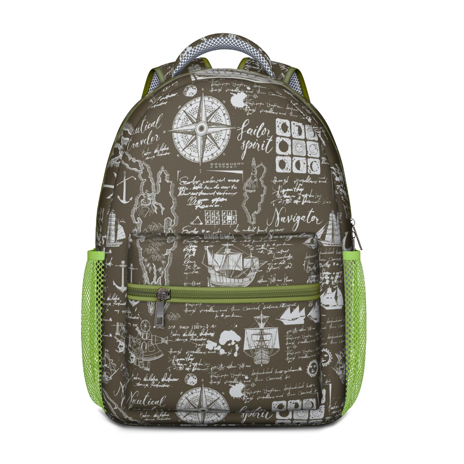 Marine Themed Waterproof Backpack for College Students - Breathable ...