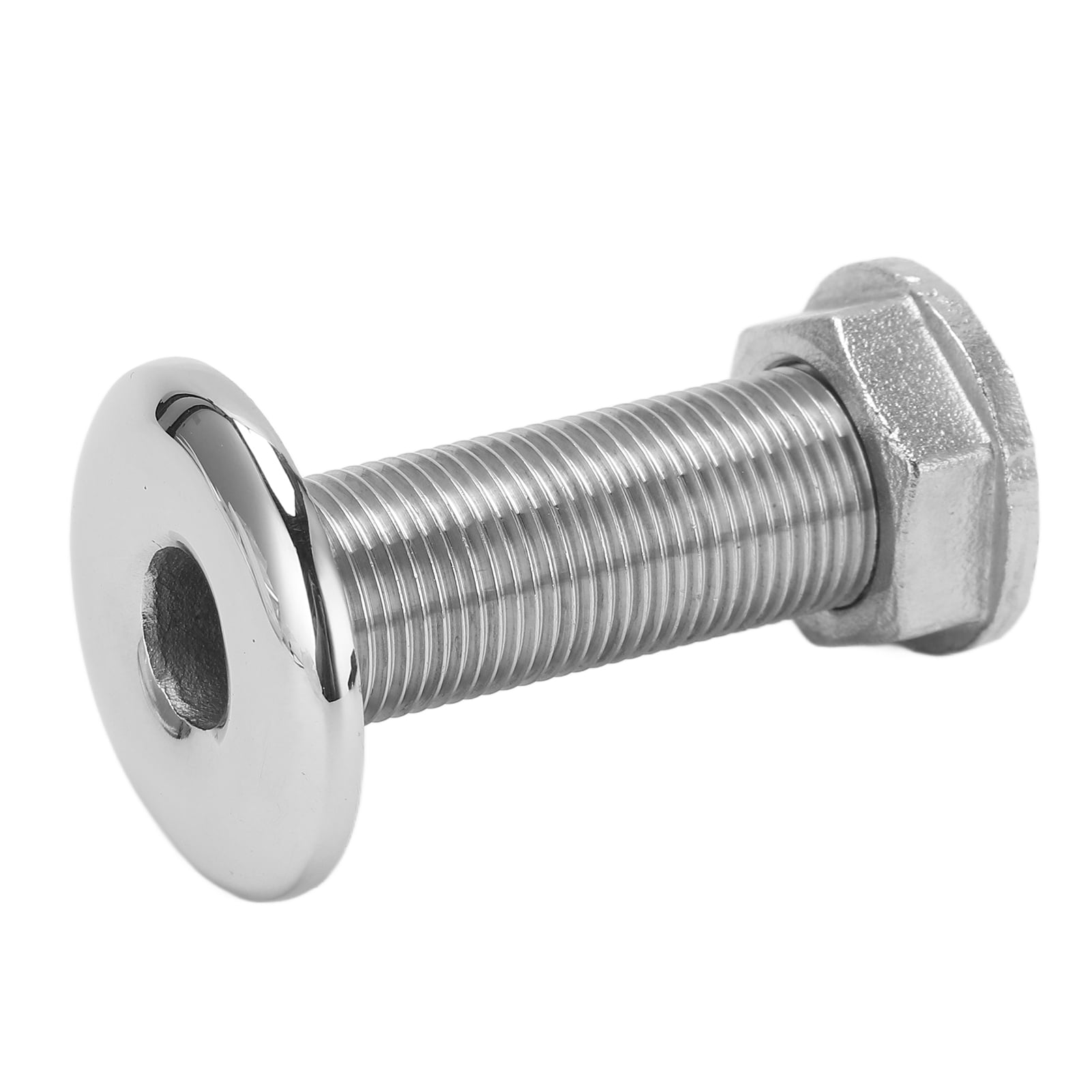 Marine Thru Hull Fitting Connector 3/8inch 316 Stainless Steel Water ...