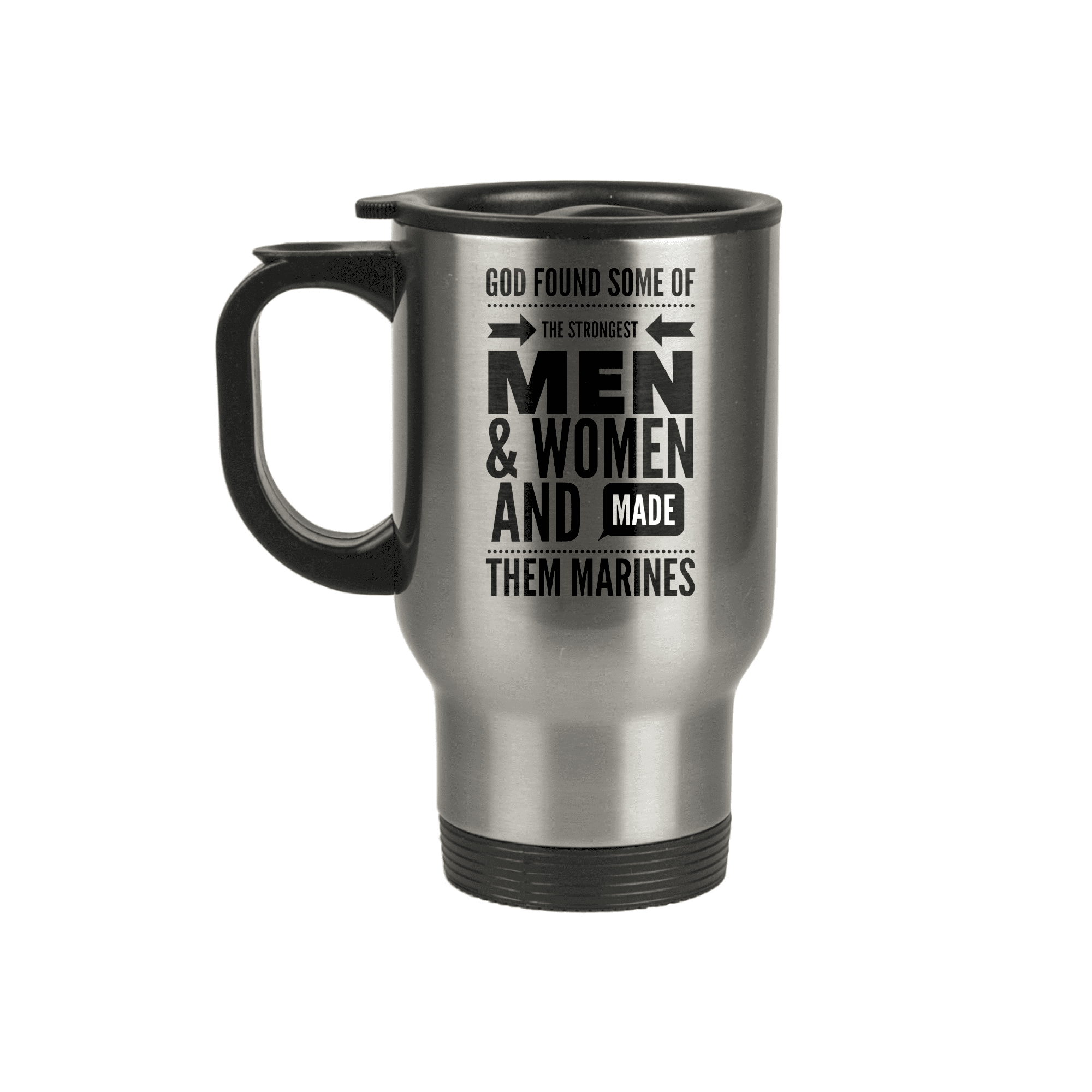 Marine Travel Mug - 14 oz Stainless Steel Coffee Cup for Marines ...