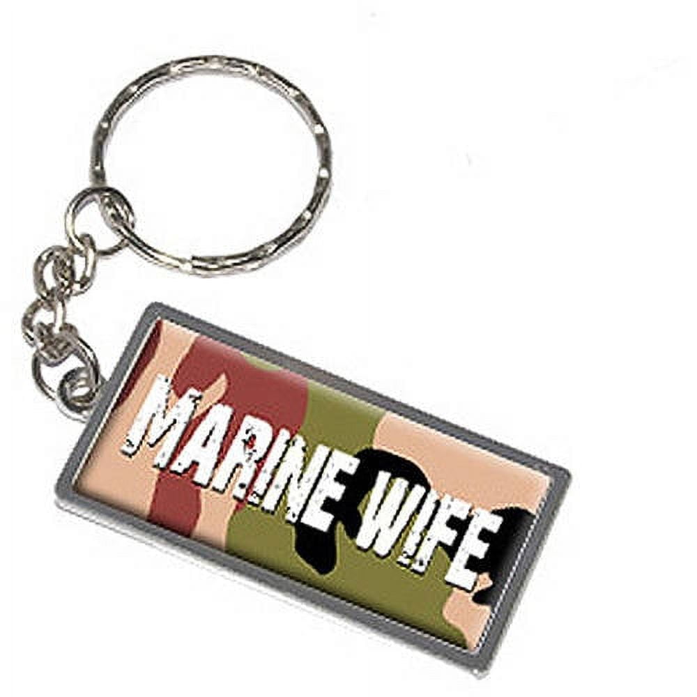 Marine Wife Keychain Key Chain Ring - Walmart.com
