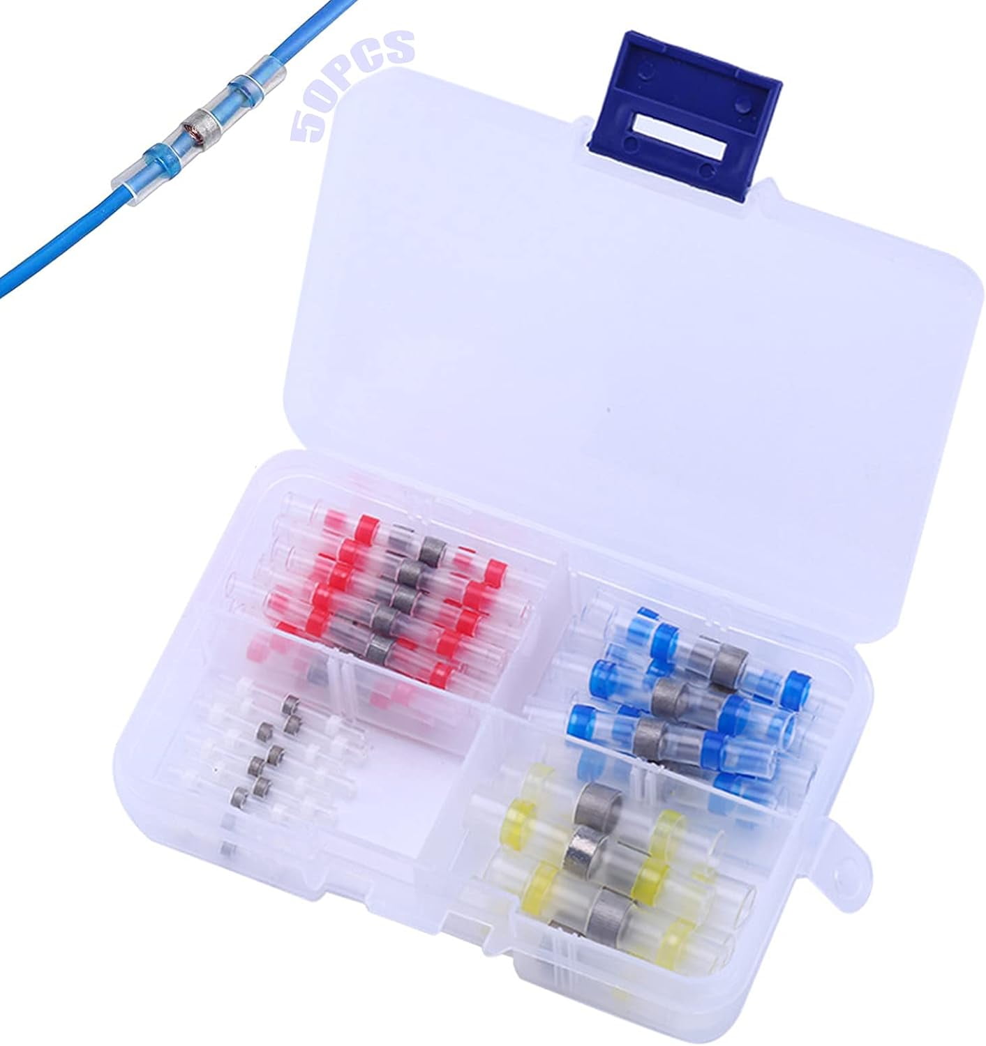 Marine Wire Clips 50 Units Insulated Wire Clips Solder Connector ...