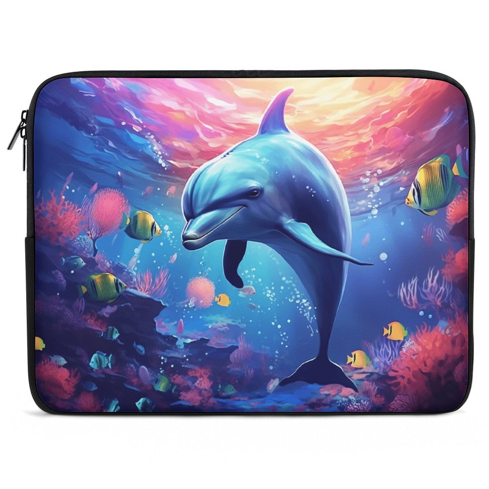 Marine World Dolphin Laptop Case Bag Sleeve Portable Crossbody ...