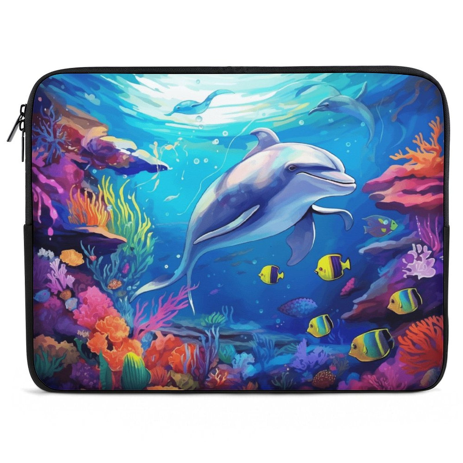 Marine World Dolphin Laptop Case Bag Sleeve Portable Crossbody ...