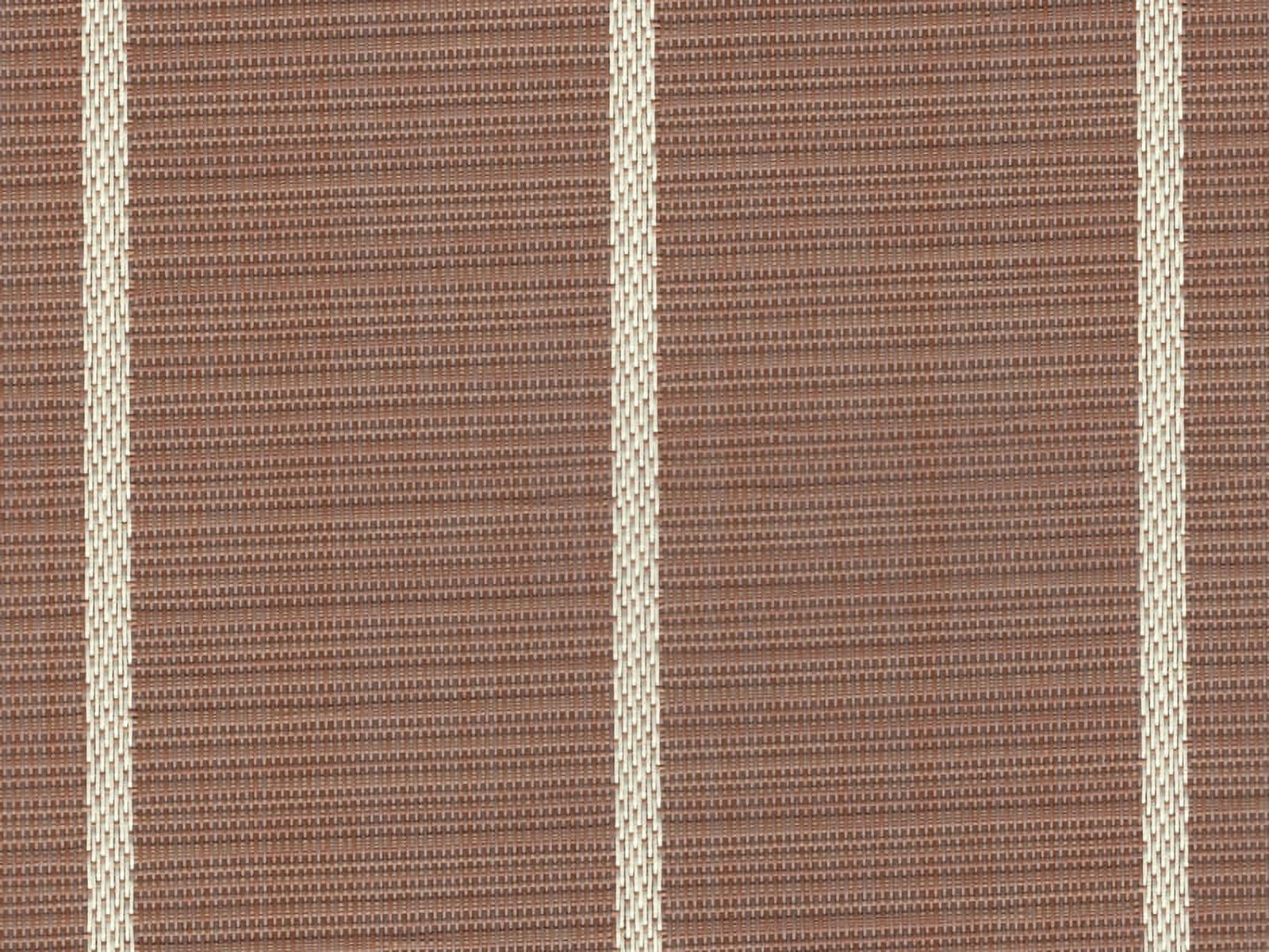 Marine Woven Vinyl Flooring / Padding - 307 Teak w/ White Stripes - 8.5 ...