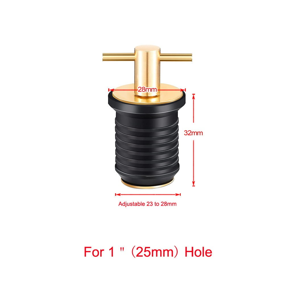 Marine cross drain plug deck drain hole kayak motorboat drain 19mm 25mm ...