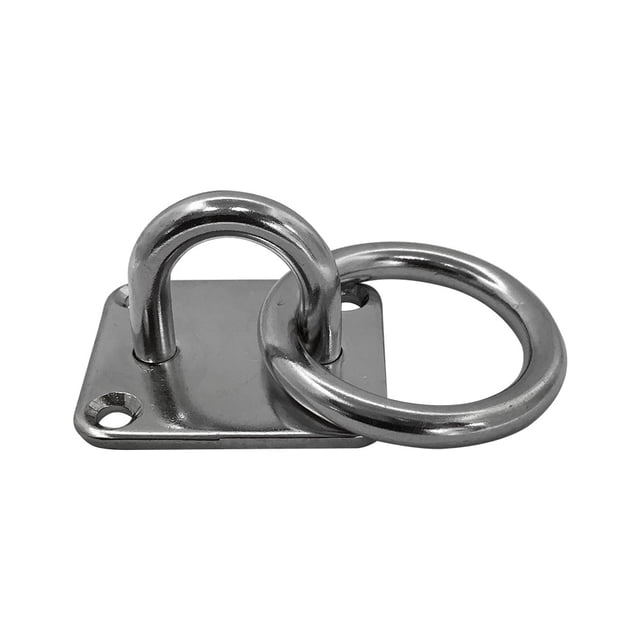 Marine hardware Square Pad Eye Plate With Ring 3/16" Welded Formed Boat ...
