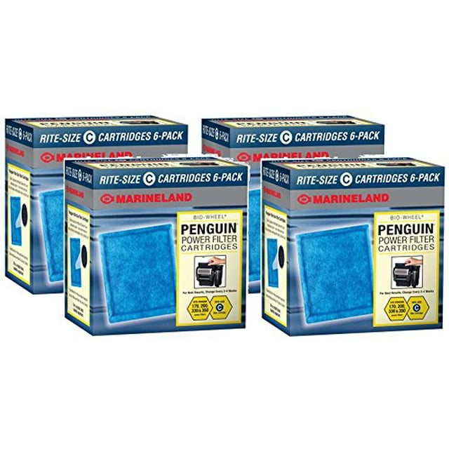 MarineLand Rite-Size Cartridge C - 24-Pack (4 Packages with 6 Filters ...