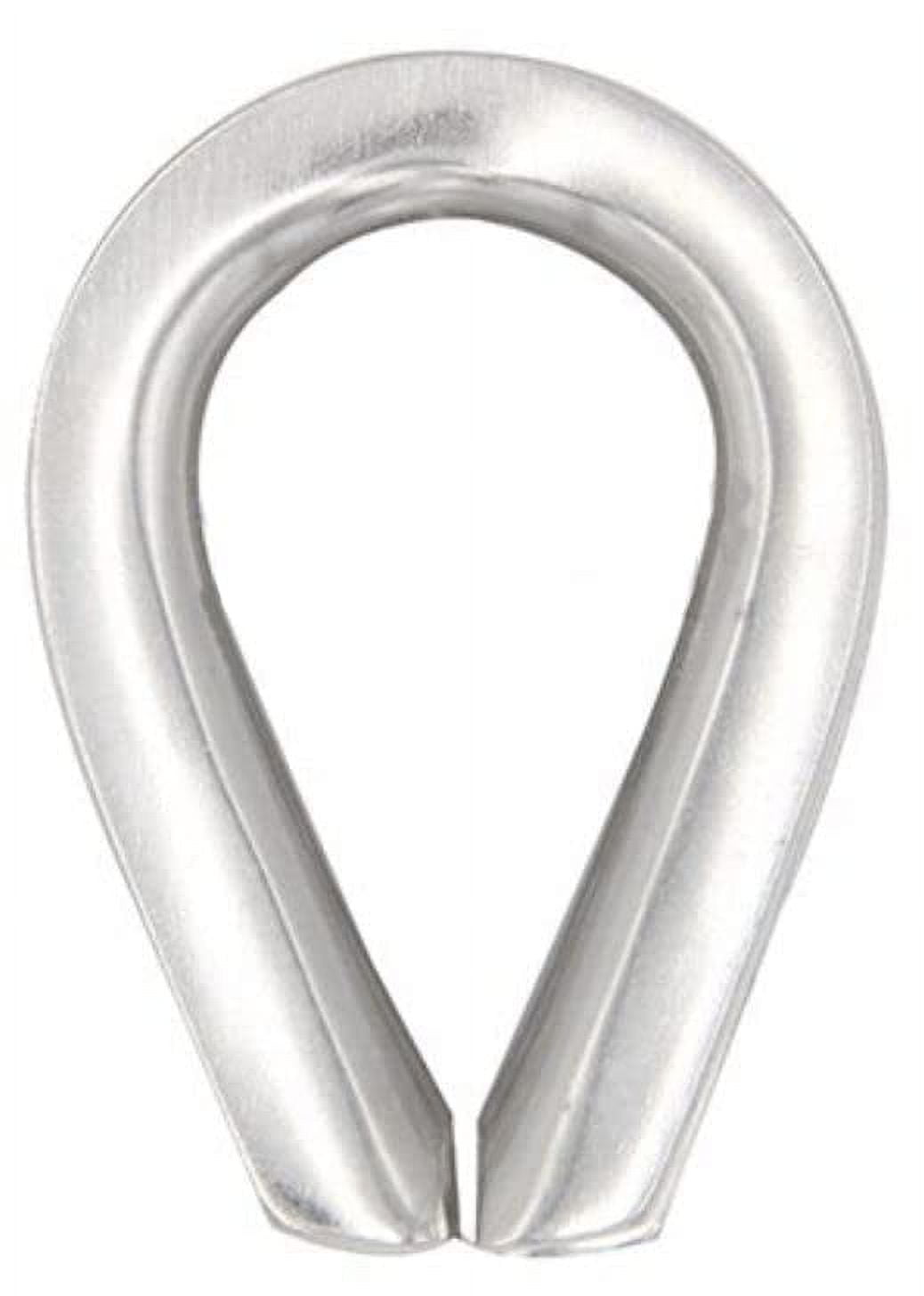 MarineNow Extra Heavy Duty Wire Rope Thimble 316 Stainless Steel Choose ...