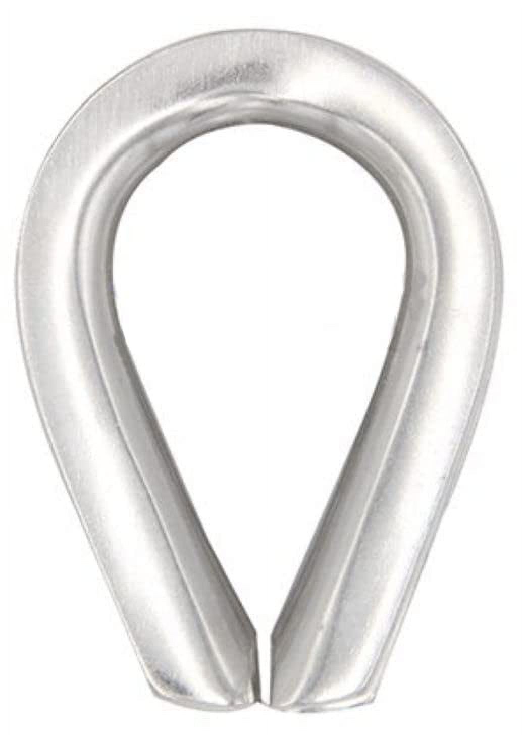 MarineNow Extra Heavy Duty Wire Rope Thimble 316 Stainless Steel Choose ...