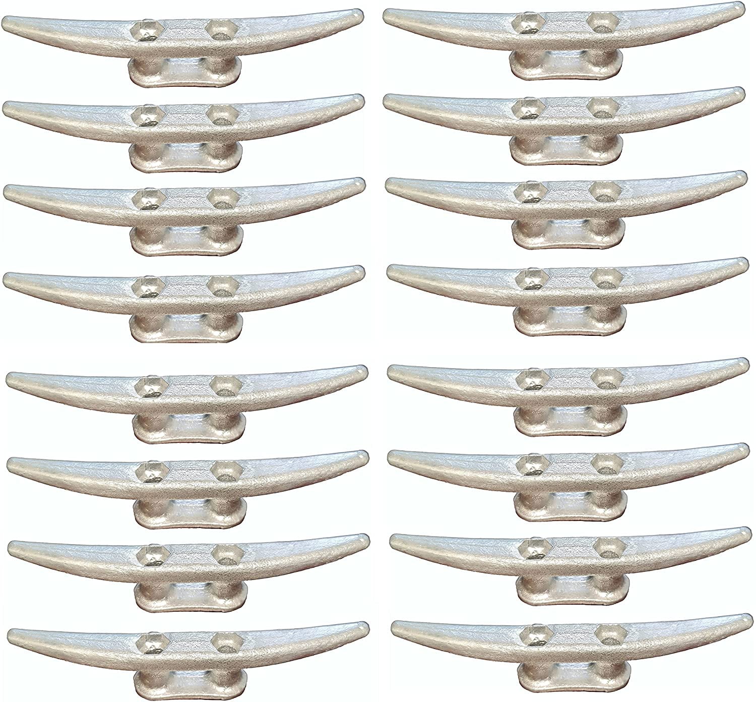 MarineNow Galvanized Iron Dock Cleat Choose Size 4", 6", 8", 10", 12 ...