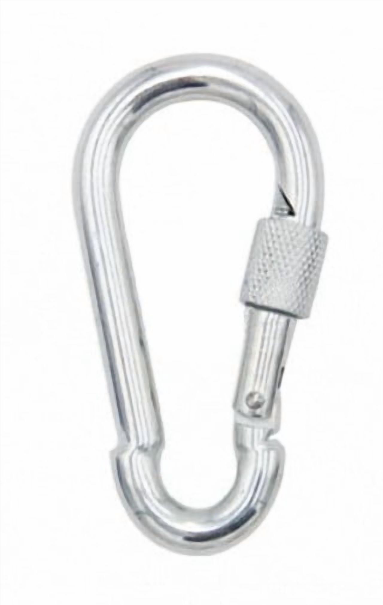 MarineNow Galvanized Spring Snap Hook Carabiner with Thumb Lock Safety Screw Choose Size and ...