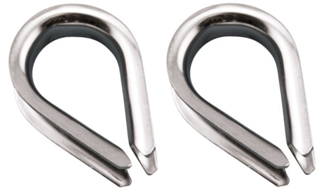 MarineNow Marine Wire Rope Thimble 316 Stainless Steel Choose Size and ...