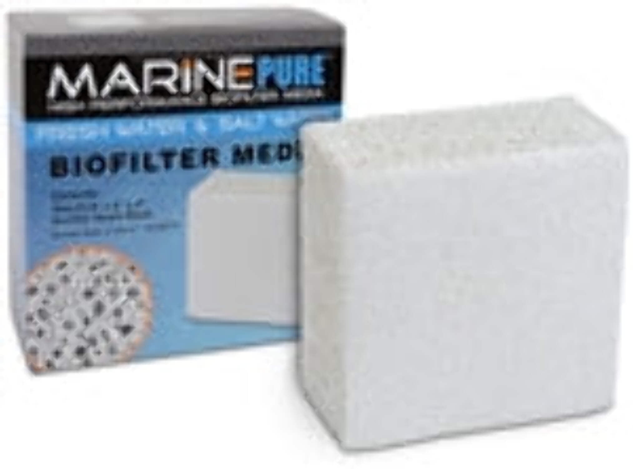 MarinePure High Performance Biofilter Media 8"x8"x4" Block - Walmart.com